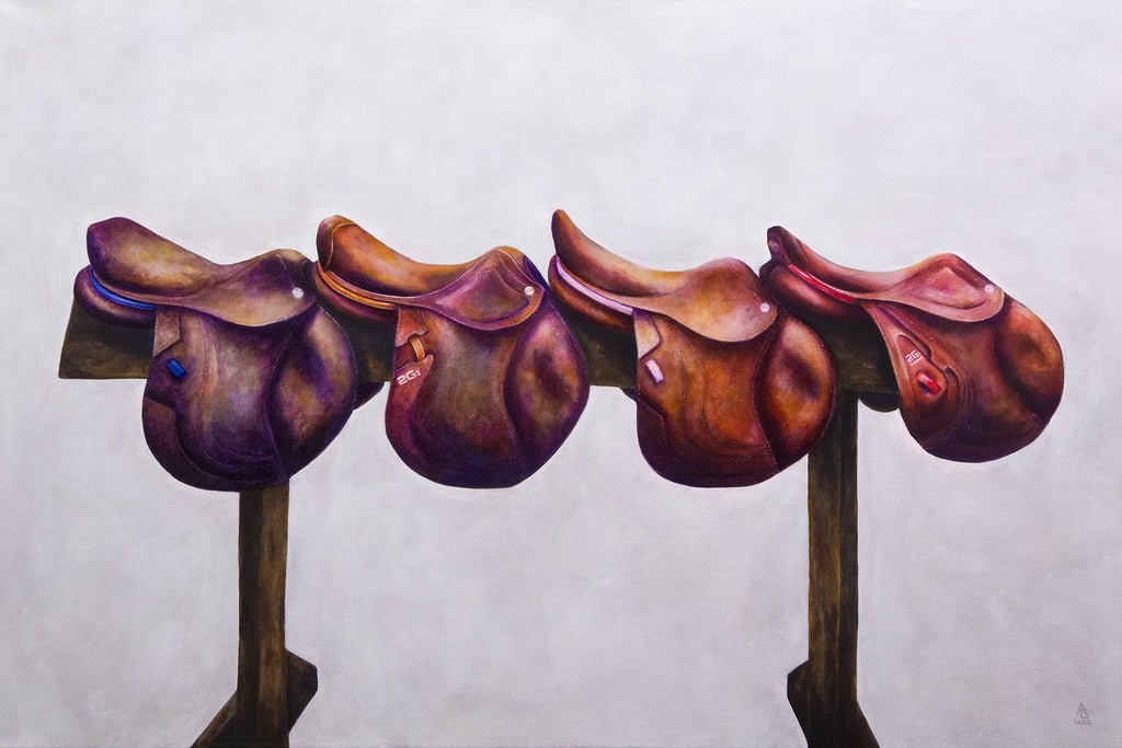 "4 Saddles" Original – Lederman Art & Design